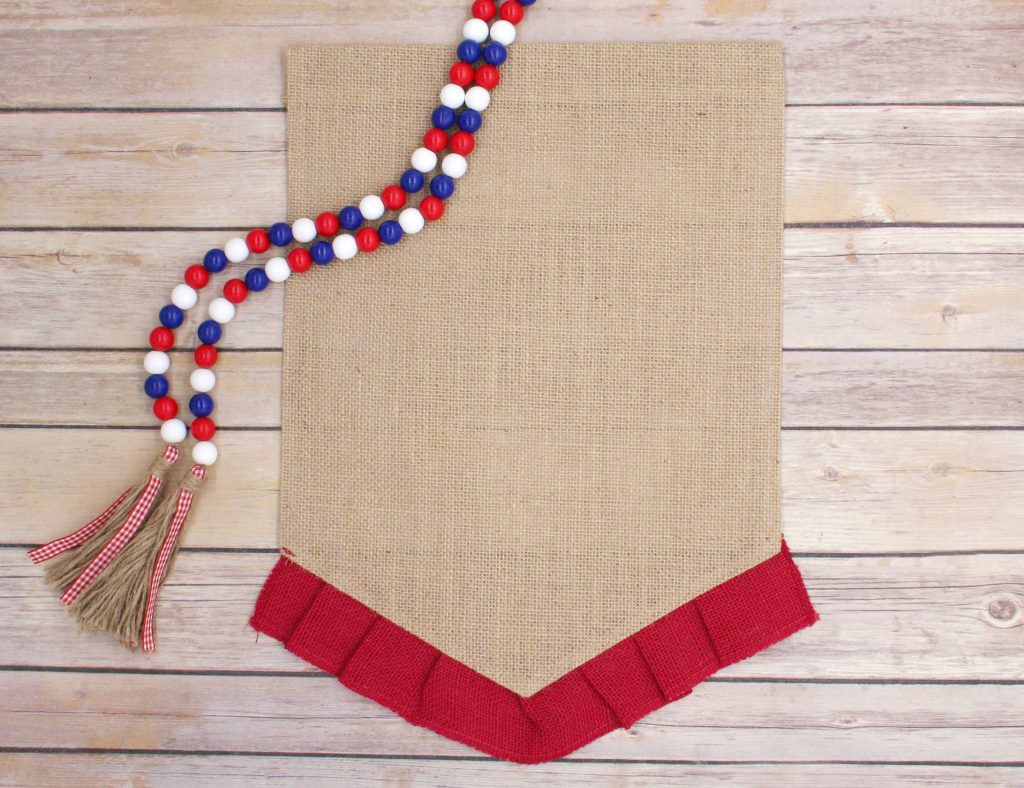 Color Ruffle Burlap Flags - Blanks Outlet