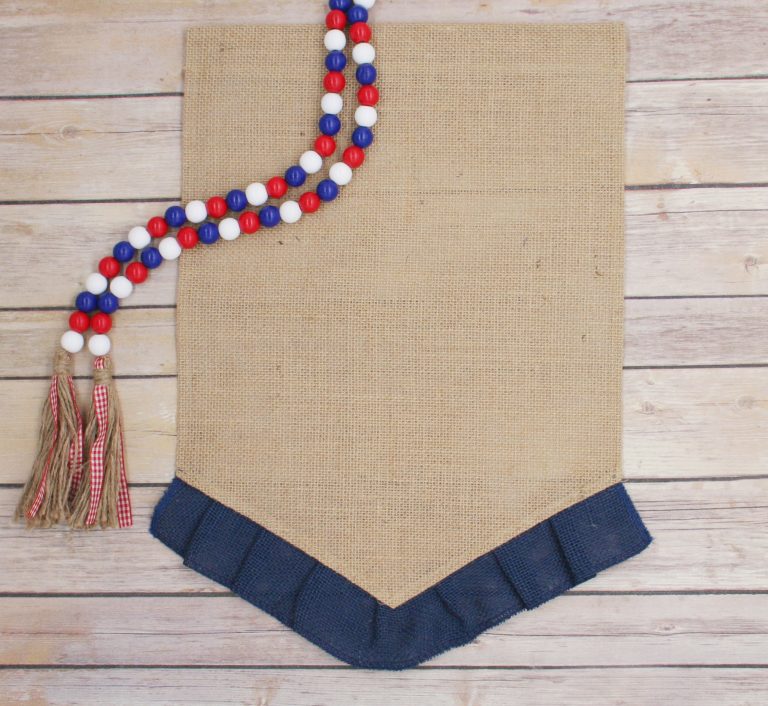 Color Ruffle Burlap Flags - Blanks Outlet