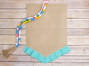 Color Ruffle Burlap Flags - Blanks Outlet