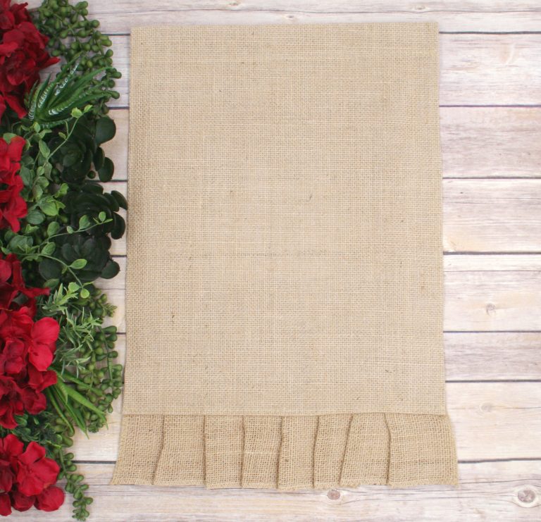 Ruffle Burlap Garden Flag - Blanks Outlet
