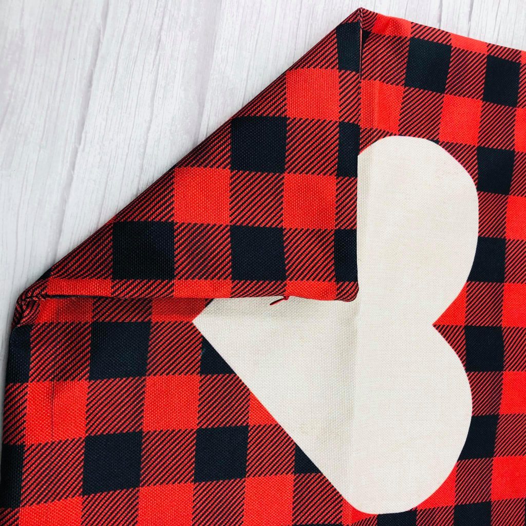 Plaid Heart Pillow Covers - Blanks Outlet