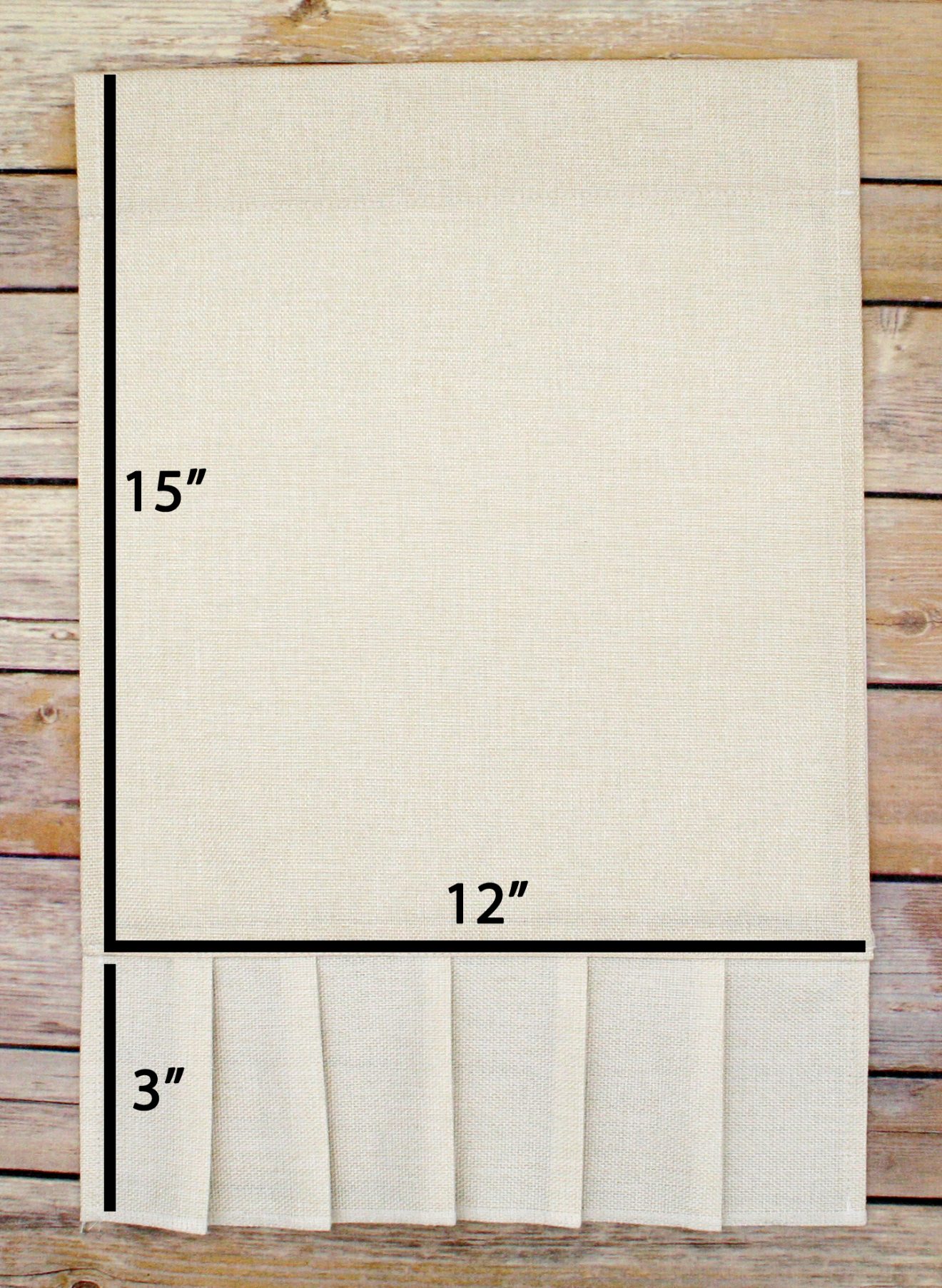 Blank Sublimation Flag With Ruffle - Blanks Outlet