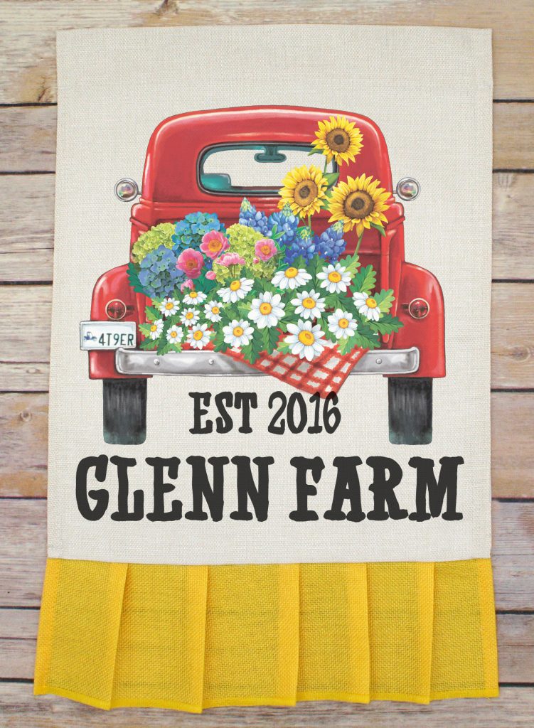 Color Ruffle Blank Sublimation Flag - Blanks Outlet