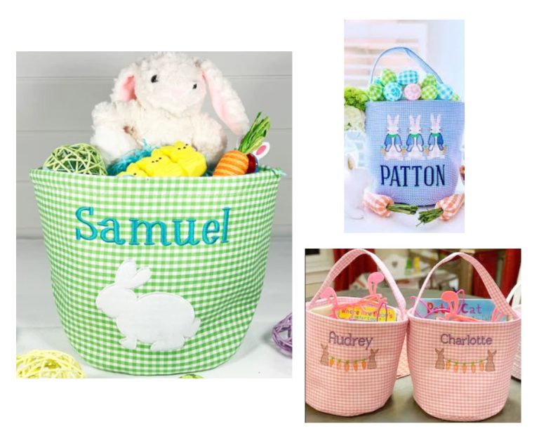 Gingham Easter Buckets - Blanks Outlet